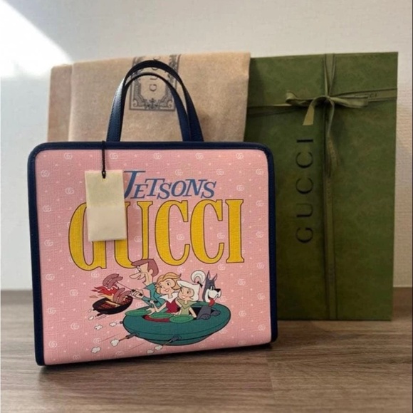 Gucci | Bags | Gucci Pink Jetsons Graphic Tote | Poshmark